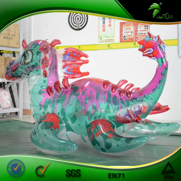Inflatable Green Dragon - Ride on Inflatable Dragon Toy