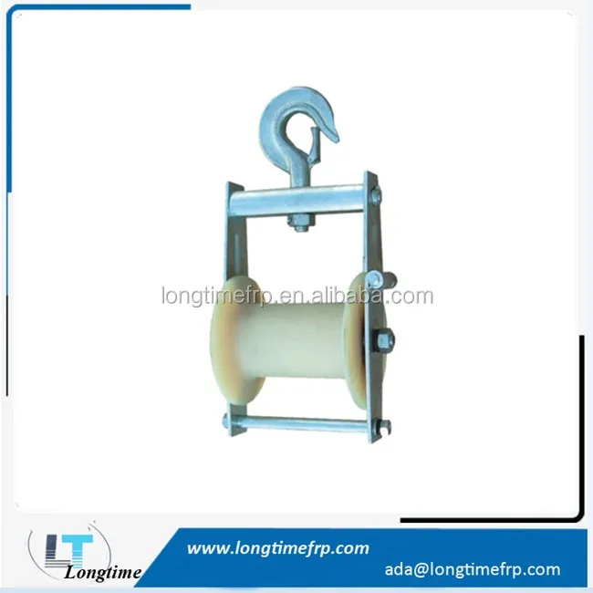 Nylon Pulley Hook Cable Roller,Single Wheel Stringing Laying Rollers ...