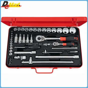 Hoffmann 630100 Holex socket Set 1/4 + 1/2 Square Drive 43-piece - Buy ...