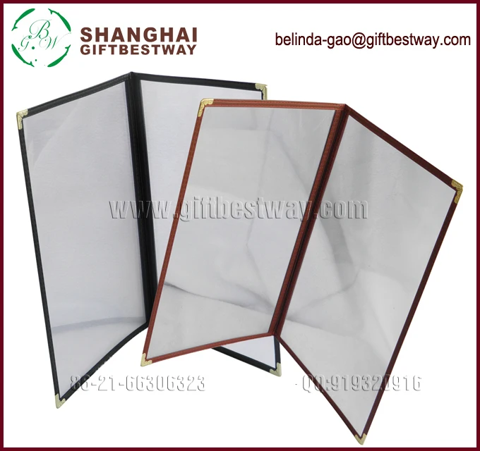 Promotional Clear A4 Menu Cover 8.5''x11''plastic Menu Covers - Buy ...