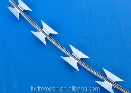 BTO-30 PVC Coated Razor Ribbons - Concertina Barbed Wire