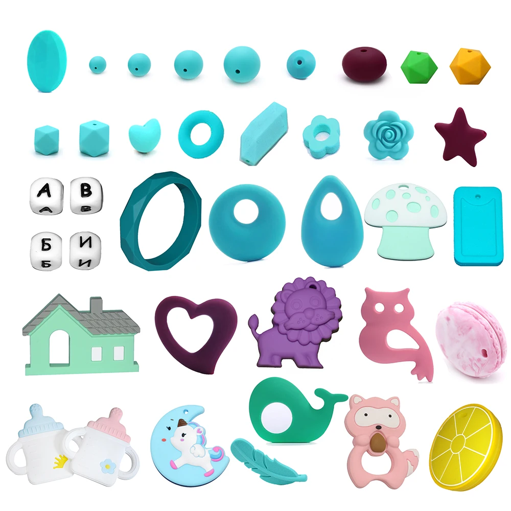 Wholesale New Custom Funny Teething Pacifier Toy Baby Silicone Teether ...