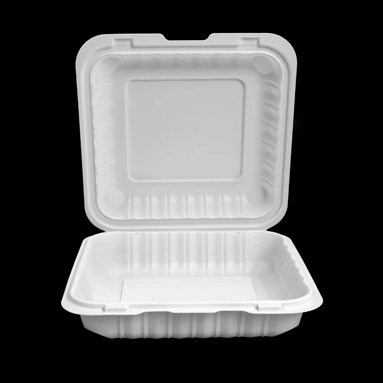 Disposable Clamshell Tiffin Take Out Biodegradable Hinged Lunch ...