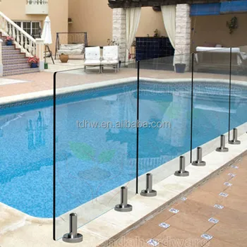 Pool Stainless Steel Fascia Mount Spigot Toughened Glass Railings ...