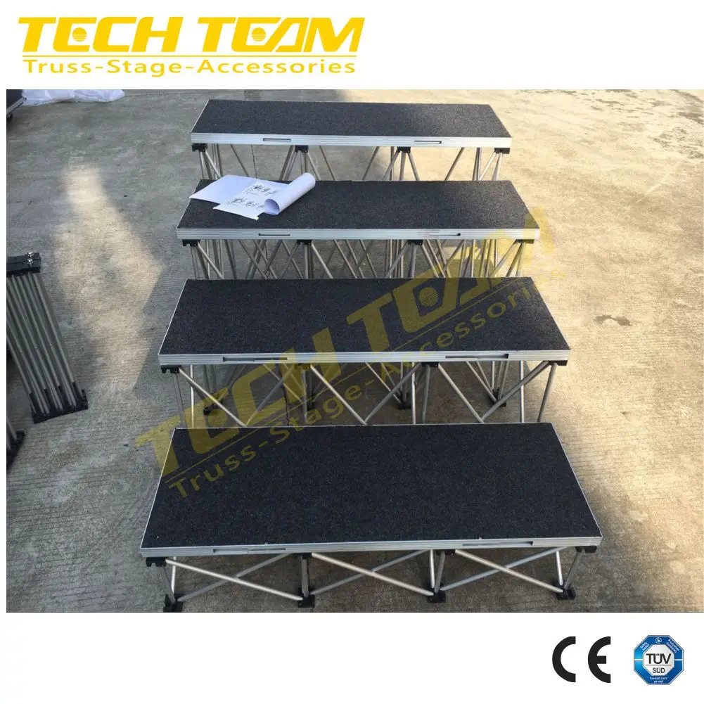 Adjustable Acrylic Portable Stage Carpet Plywood Stage Platform Folding ...
