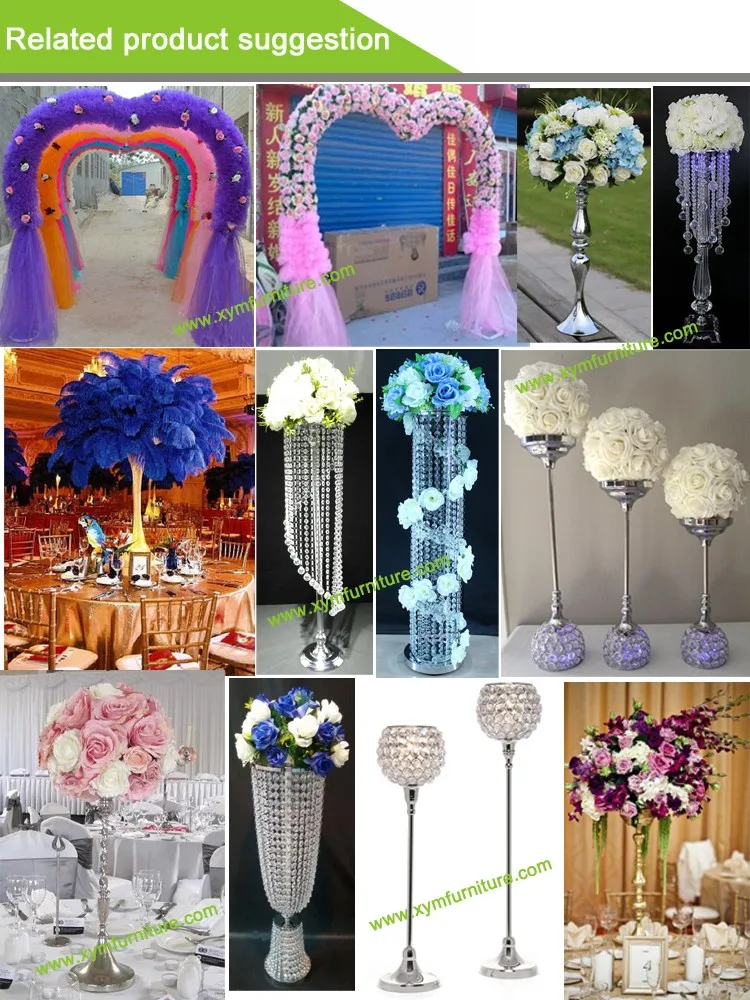 Wedding Flower And Pillars With Led Light Wedding Decoration Walk Lead ...