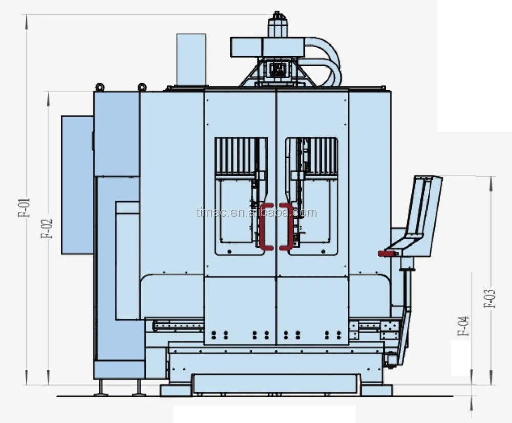 Five Axes Vertical Machine Center For Metal/cnc Milling Machine 5 Axis ...