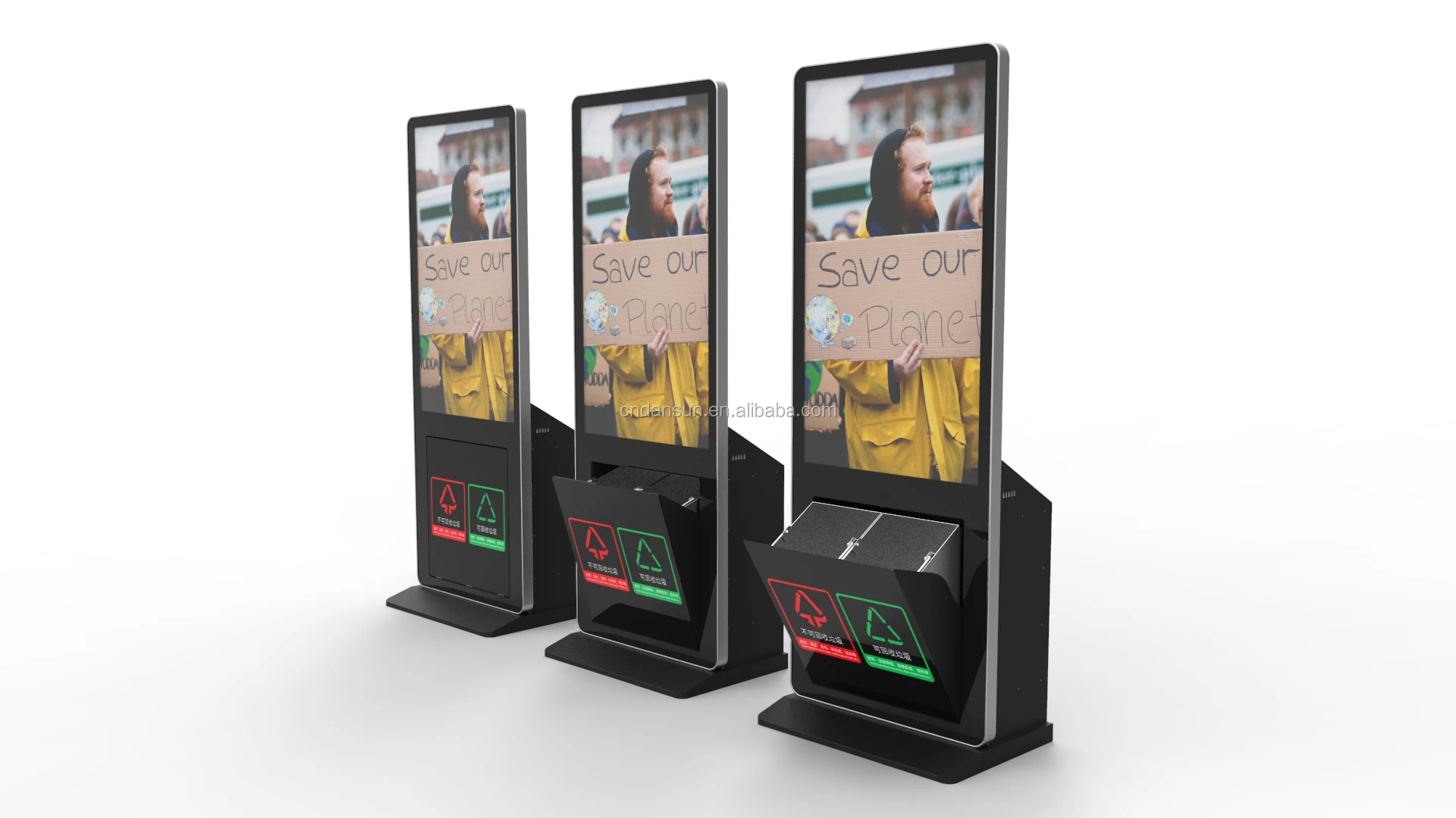 Waste Bin 43 Inch Indoor Advertising Display Monitor - Buy Advertising ...