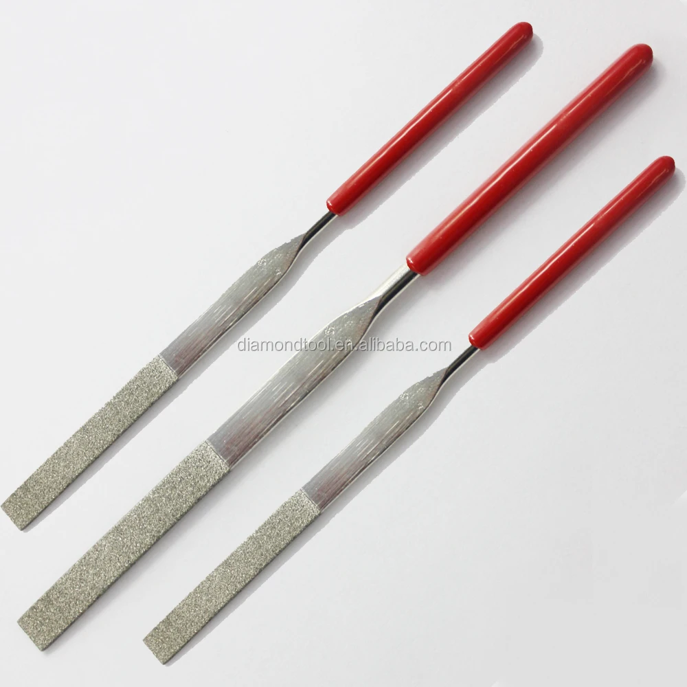 Electroplated Diamond Flat Hand File/diamond Thin Flat Files/round ...