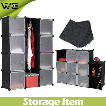 Folding Portable Plastic Wardrobe Cabinet/closet,Home Living Room ...