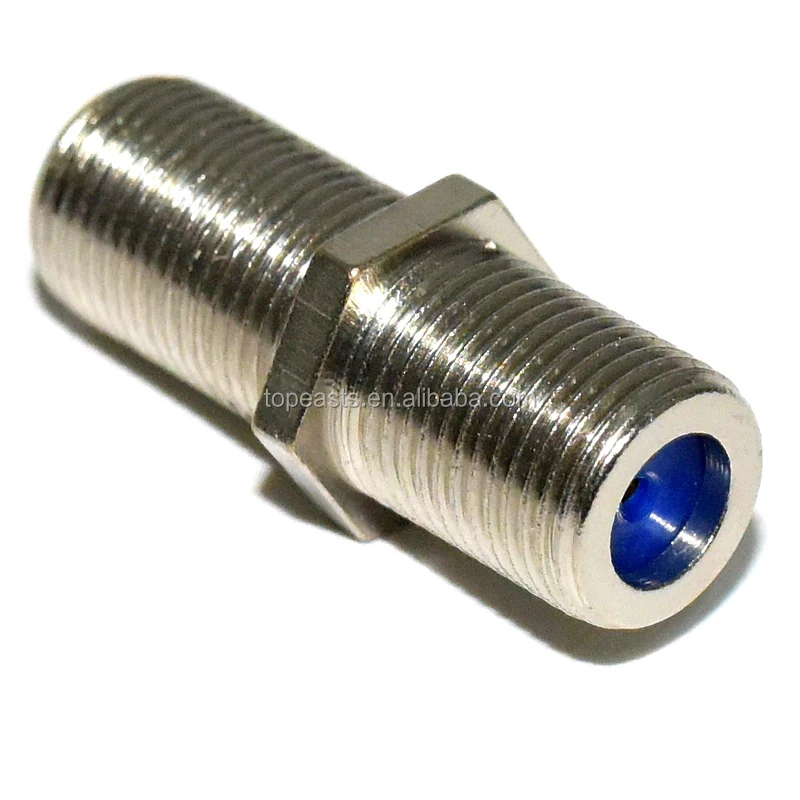 Brass F81 Barrel Connectors High Frequency 3ghz Female To Female F-type ...