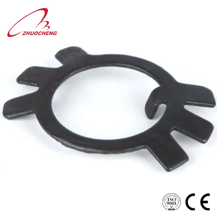 Black 65Mn GB858 Tab Stop Washers With Six Claws for Round Nuts| Alibaba.com
