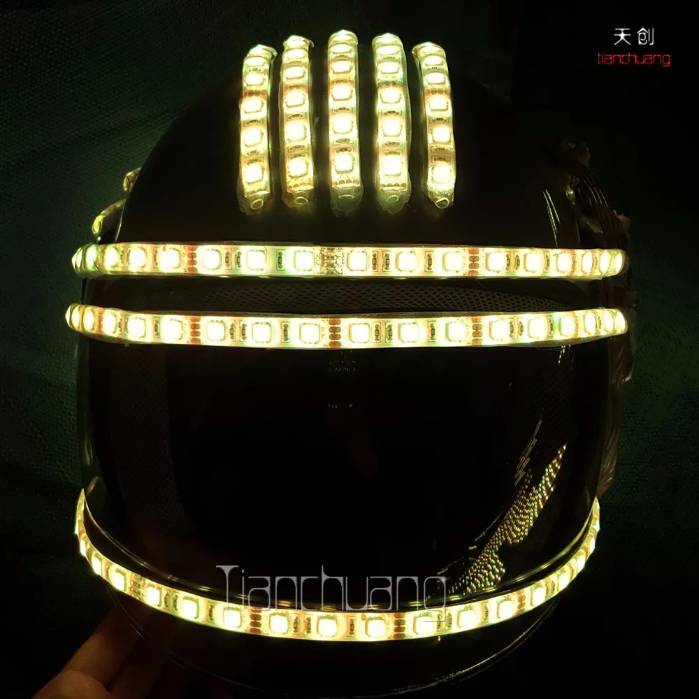 Color Change Led Robot Costume Helmet,Light Up Led Helmet - Buy Led ...