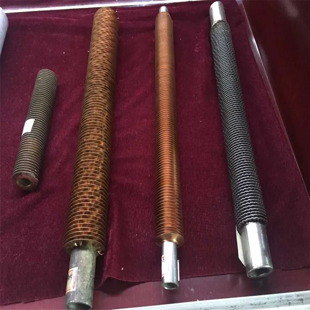 Spiral Copper Finned Tube For Air Cooler Or Dryer Or Radiator Or Heat ...