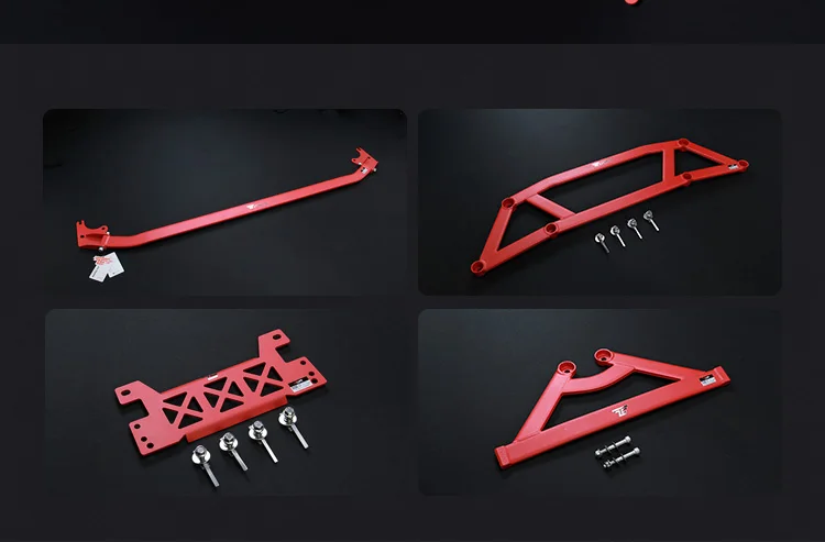 LVTU Factory Front Upper Brace Strut Bar Kit for Ford Focus MK2 MK3