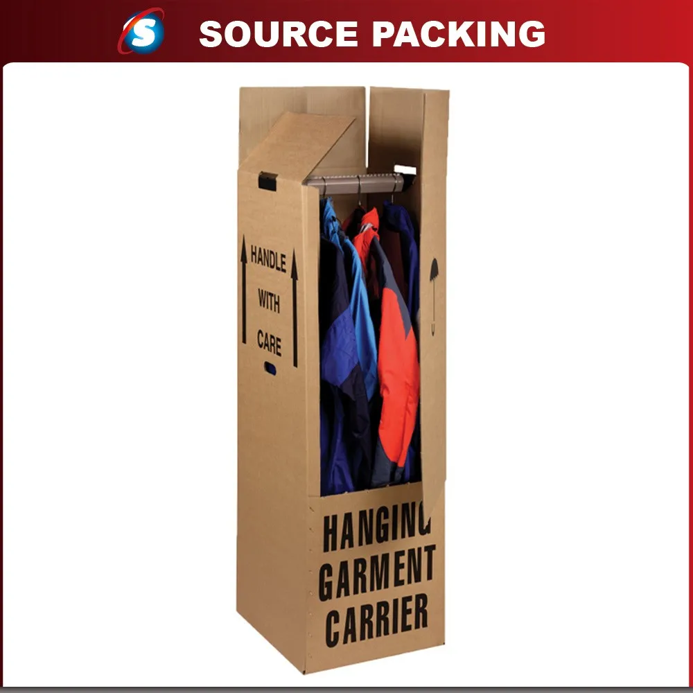 Paper Wardrobe Corrugated Moving Carton Box - Buy Wardrobe Carton ...