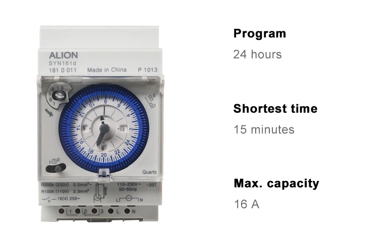 ALION SYN161d 220V-240V 16A 24 Hour Timer Switch Mechanical Timer ...