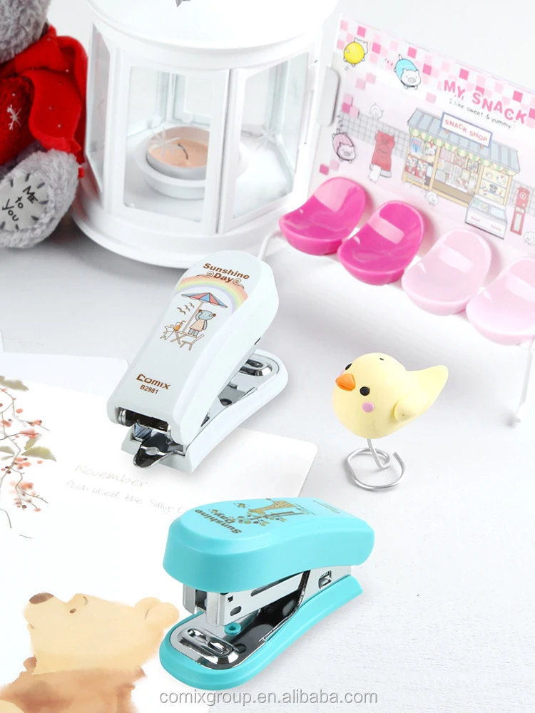 Comix,High Quality Desktop Mini Stapler Set With Staples For Kids ...