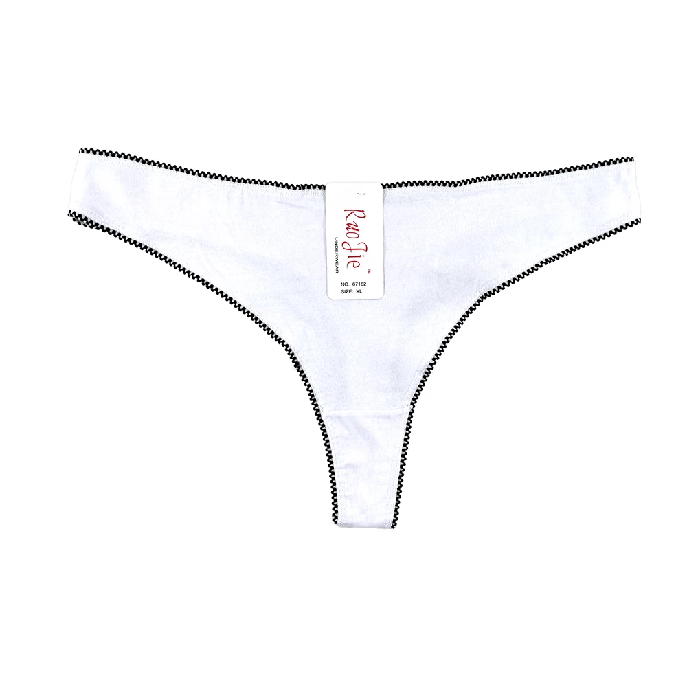 67162 Wholesale Low Rise G String Bikini Panties Cotton Lingerie Women