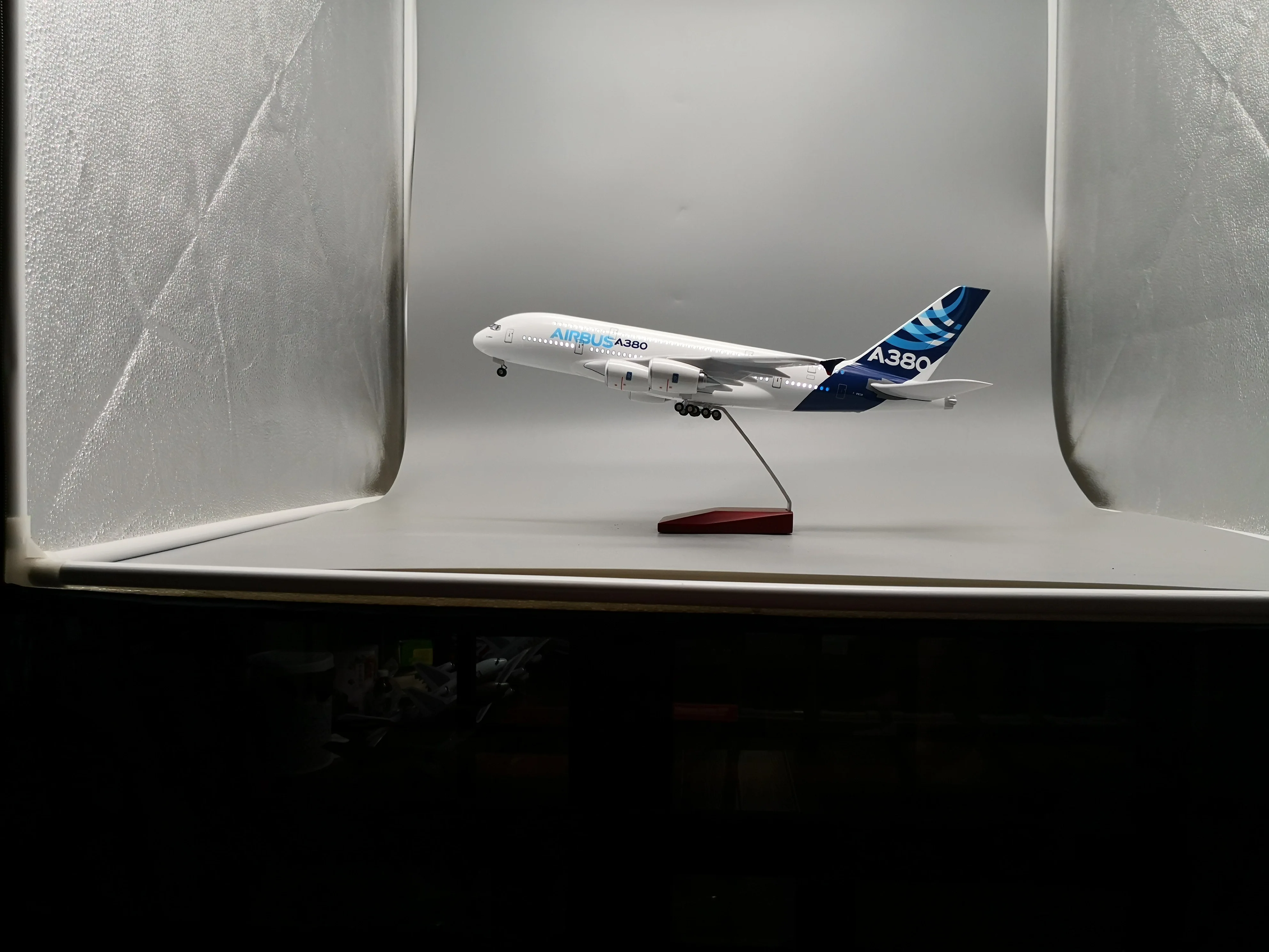 Led Aircraft Model Voice Control Passenger Aircraft Model 1:160 ...