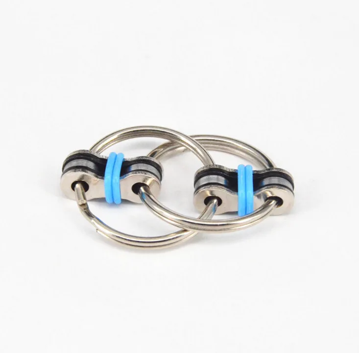 2020 New Style Stress Relief Metal Flippy Bike Chain Fidget Toy Ring ...