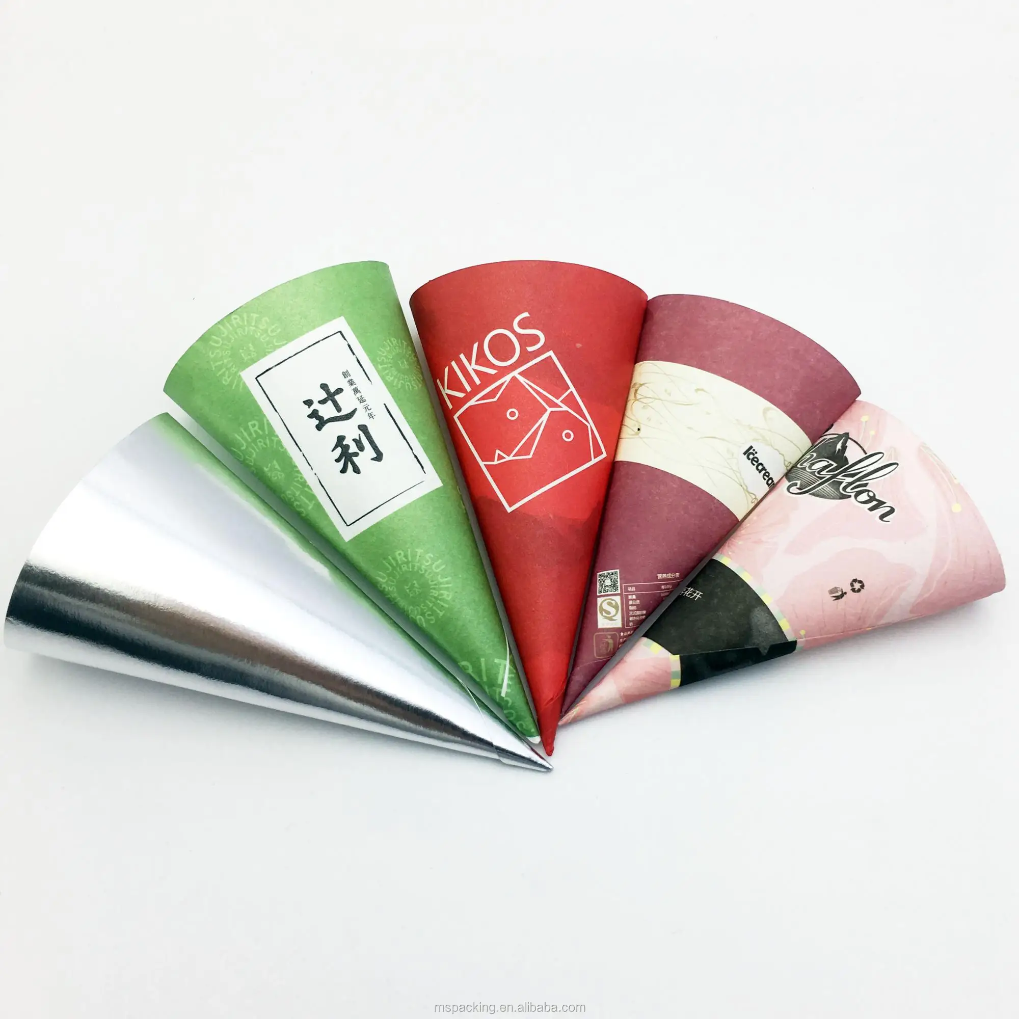 Waffle Cone Wrapping Paper - Custom Printed & Disposable