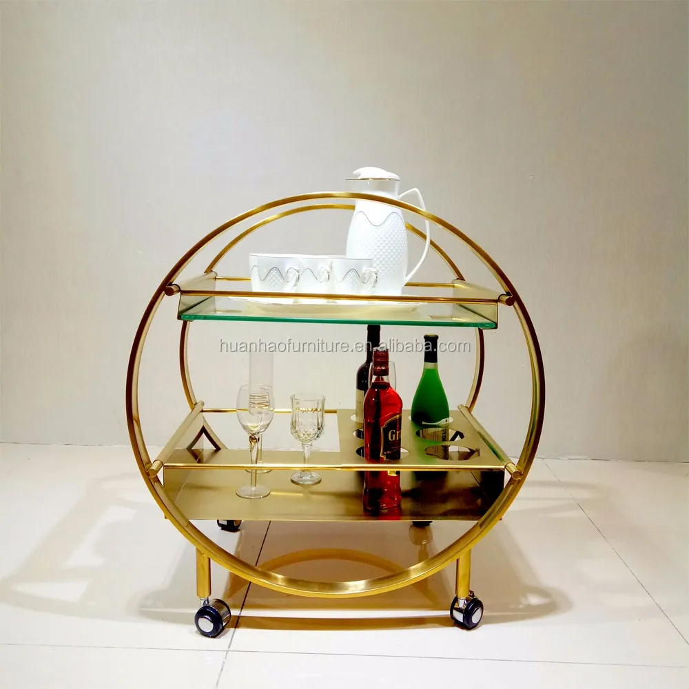 Hotel Restaurant Bar Kitchen Unique Style Round Serving Stainless Steel ...