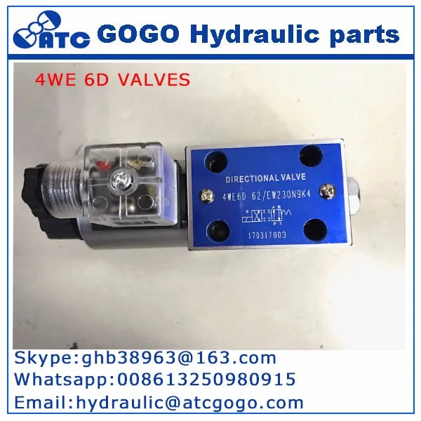 Hydraulic Solenoid Direction Valve,4we 6d62 Ew 230n 9k4 - Buy Hydraulic ...