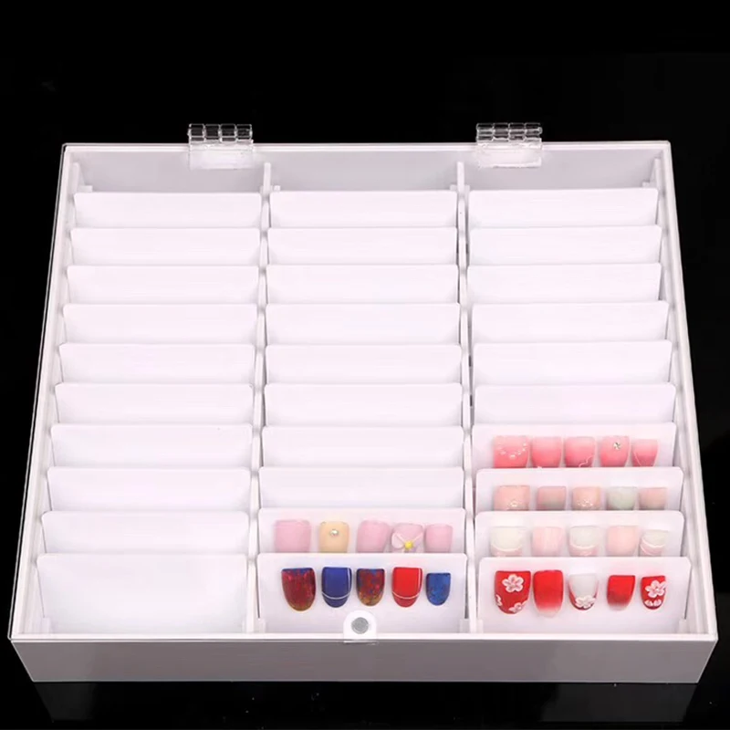 2018 New Design Rotational Nail Color Chart Display Box Nail Polish ...