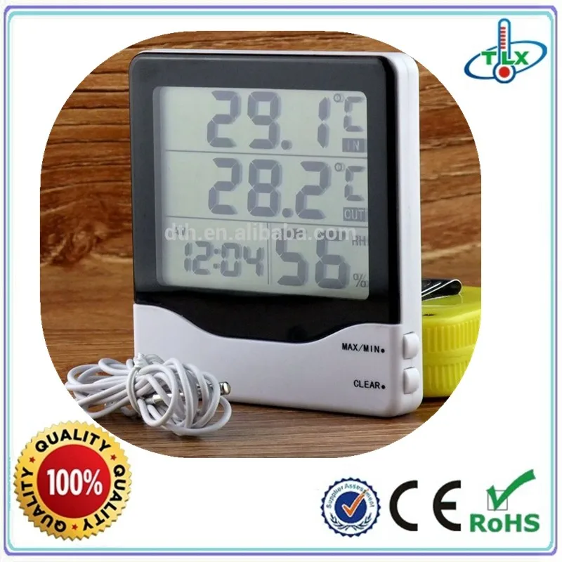 Tl8020 Digital In/out Thermometer Clock With Hygrometer Function - Buy ...