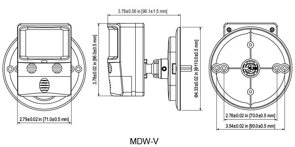 Dual Technology Ultrasonic And Passive Infrared Line Voltage Wall Mount ...
