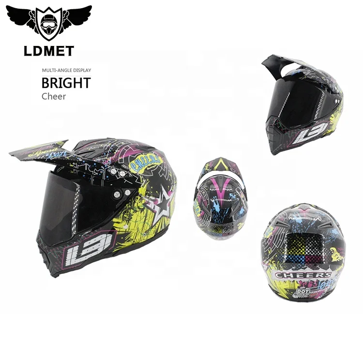 Motorcycle Cross Helmet - Full Face Dirt Bike Protection