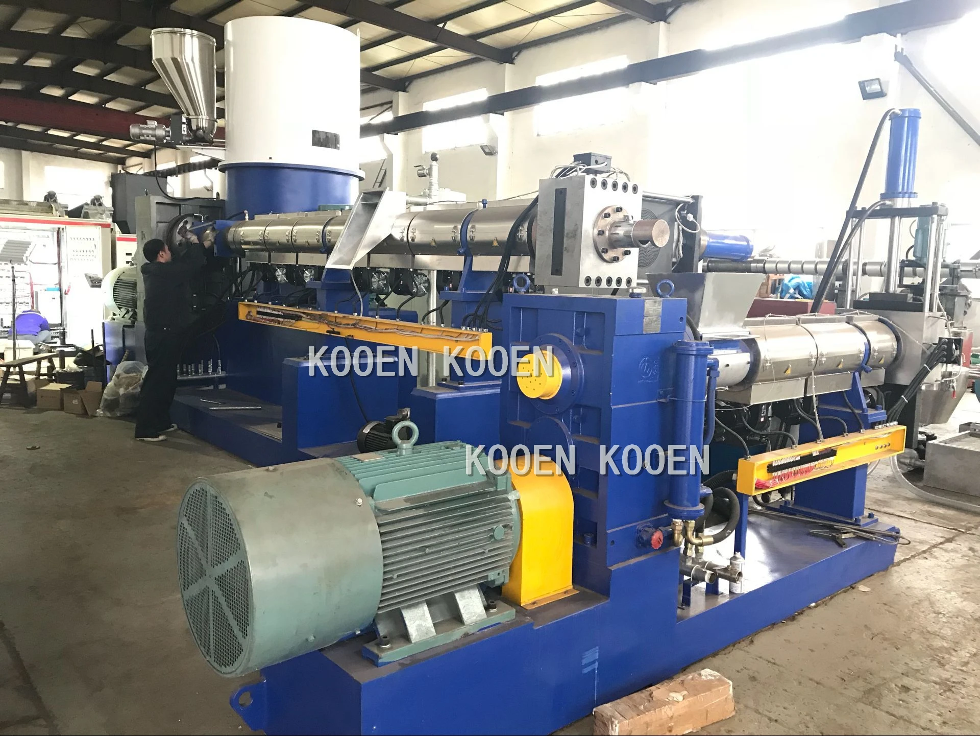 Kooen Plastic Pelletizer Extruder Line - Buy Plastic Pelletizer ...