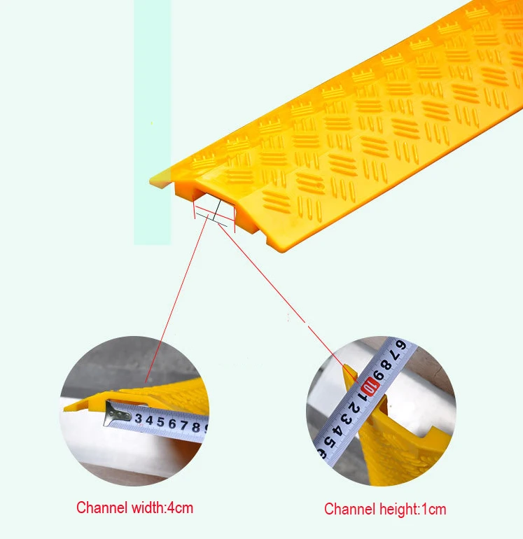 Split Top 1-channel Pvc Cable Protector Plastic Cable Ramp Cover - Buy ...