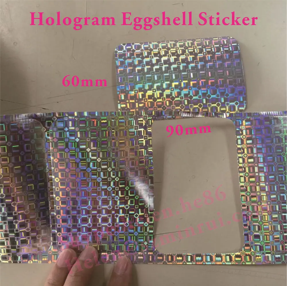 Custom Blank Hologram Eggshell Stickers For Arts Graffiti Outdoor Use ...