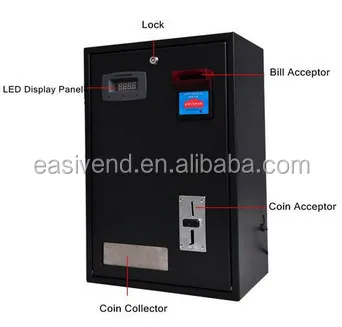 Wall-mounted Bill To Coin & Coin To Coin Change Machine - Buy Money ...