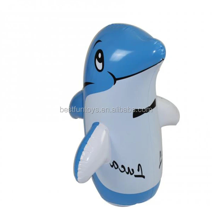 China 3d Bop Bag Inflatable Dolphin Water Toys Pvc Animals Novelties ...