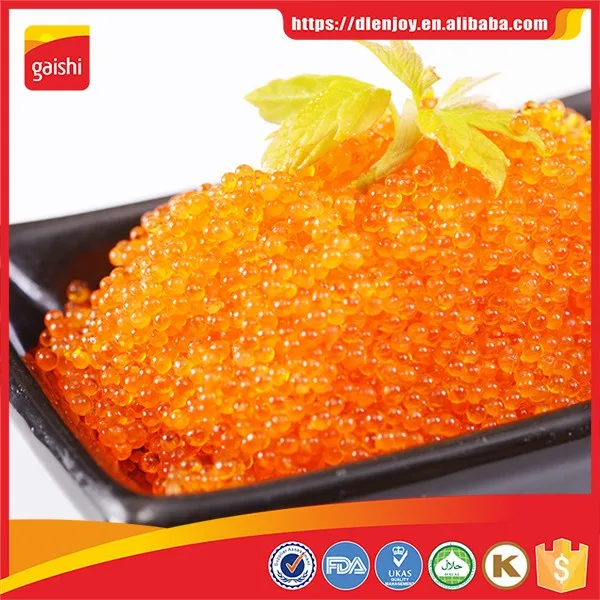 Tobiko Frozen Seasoned Flying Fish Roe Black Frozen Peru Raw Material ...