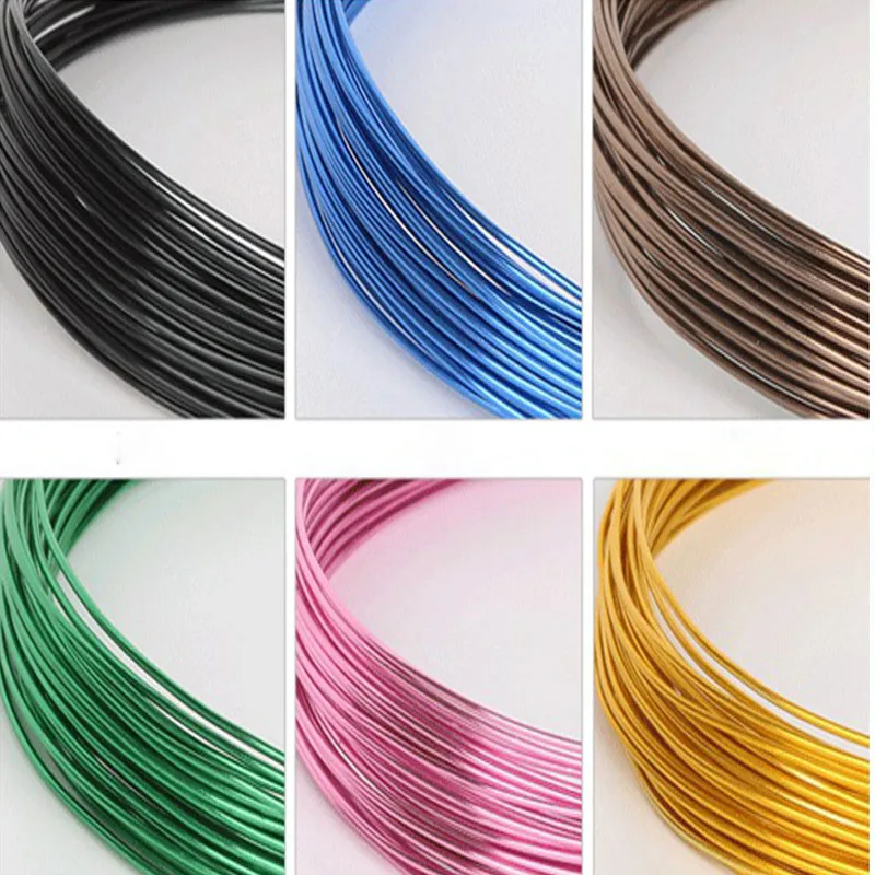 AW-34 DIY FASHION 2mm 5M Colored Round Aluminum Wire
