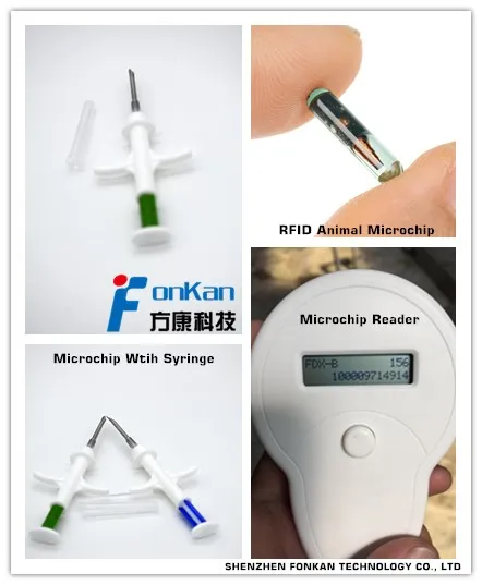 2.12*12mm 134.2K FDX-B RFID Microchip for Pet Identification