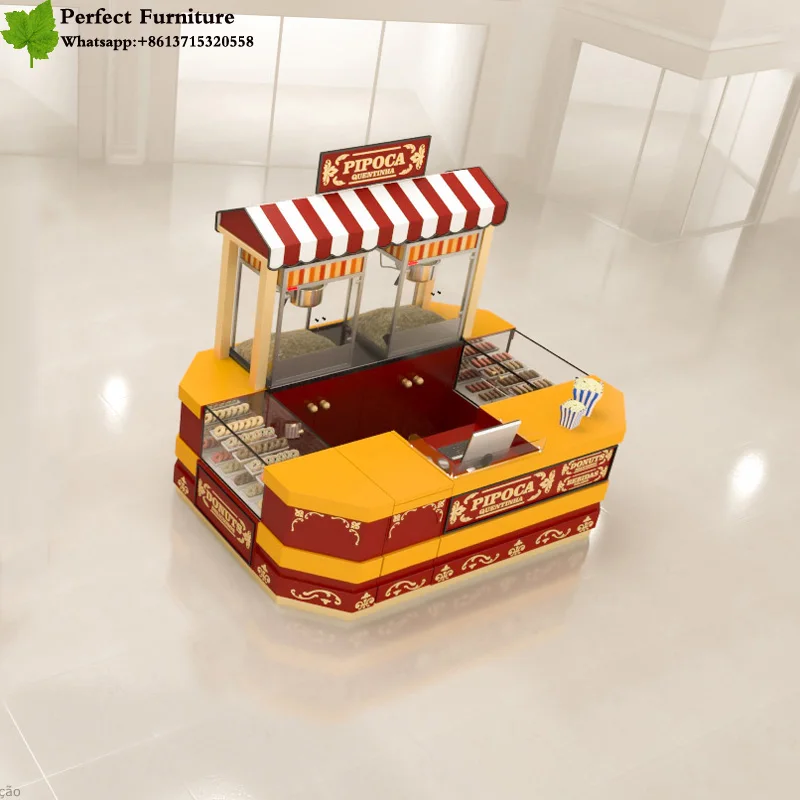 Diseño de Quiosco de Comida 3D, Quiosco de Waffles/Quiosco de Crepas ...