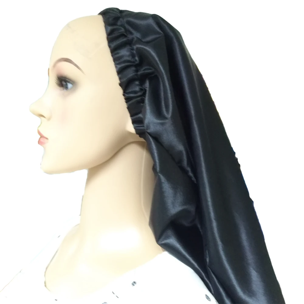 100% Pure Soft Silk Sleeping Night Cap For Women Satin Bonnet Spa Hair ...