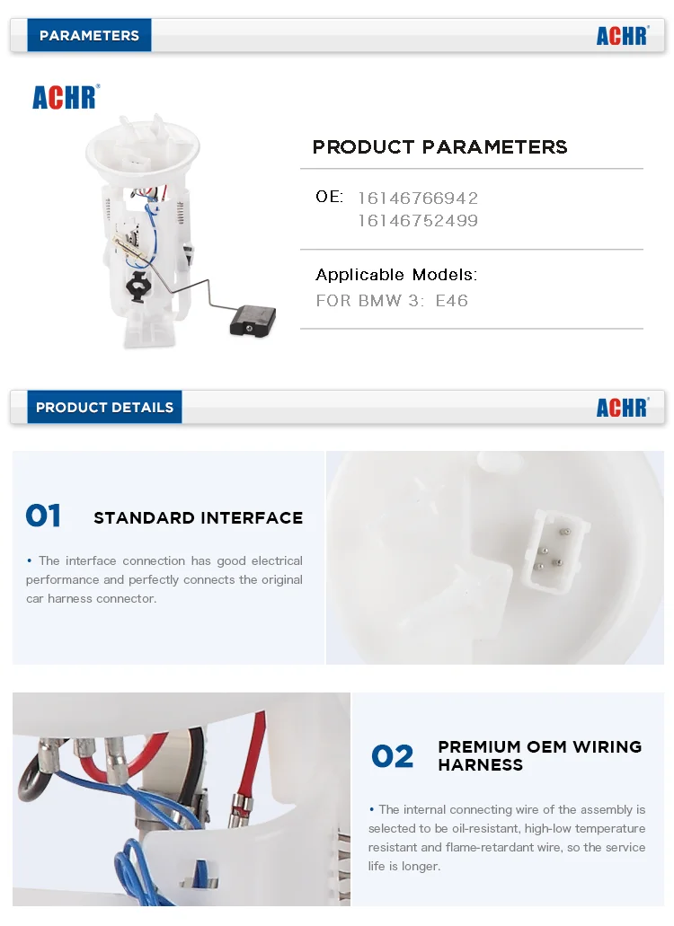 Fuel Pump 16146766942 for BMW 325ci 325i - Reliable Performance