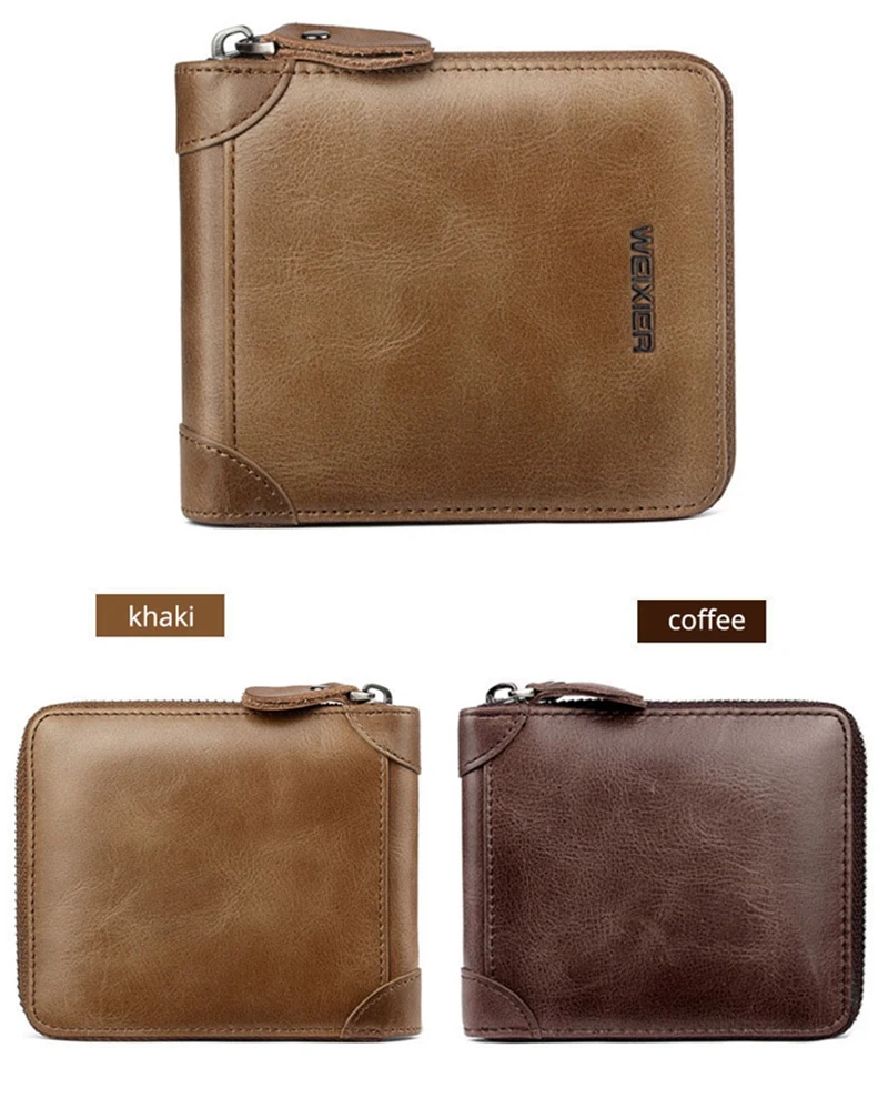 WEIXIER W98 Wallet - Stylish & Secure Men's Leather Wallet