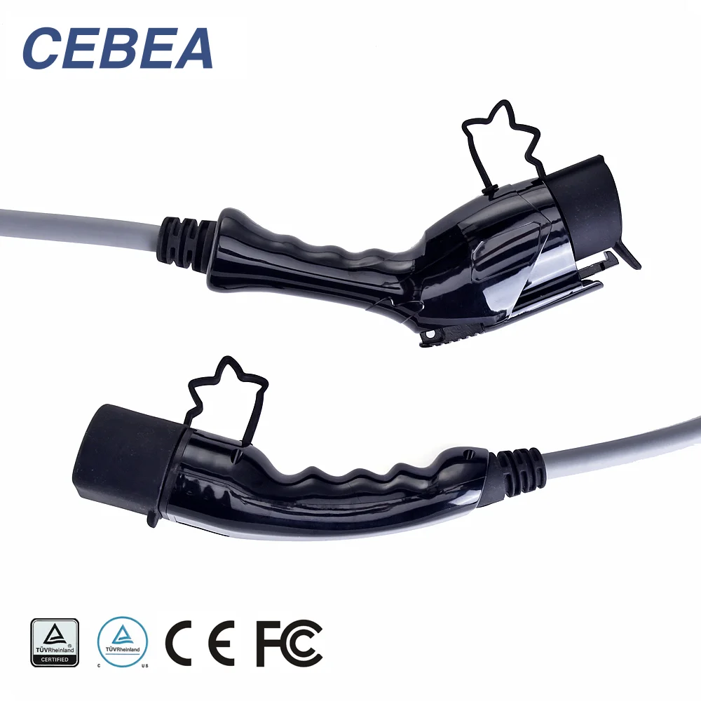 32a Sae J1772 Ev Double Plugs Charging Connector For Evse - Buy Ev ...