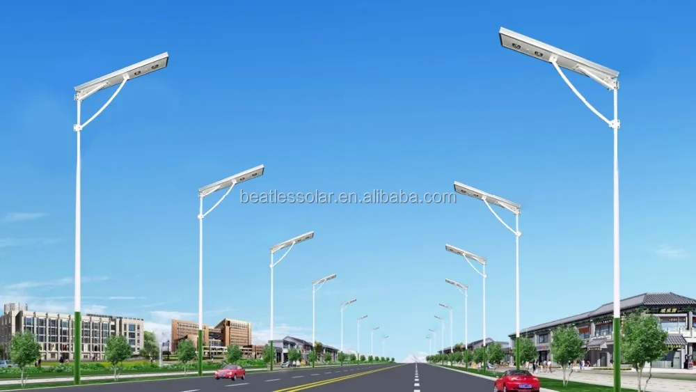 Integrated Motion Sensor Solar Street Light 20w 12v Dc Led Solar Street ...