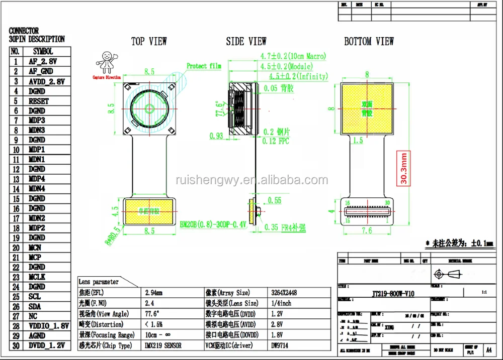 Ov5640 Af 5 Million High Definition Camera Module Ov5640 Sensor Auto ...