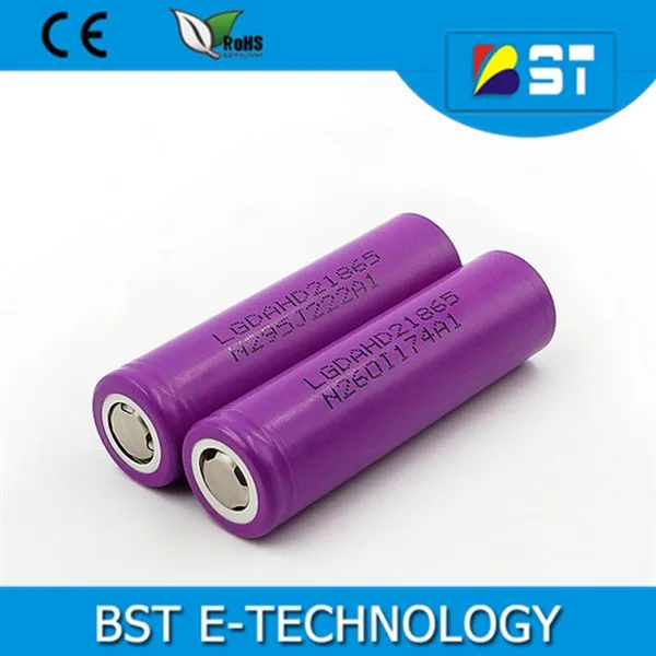 Lg 18650 Li-ion Rechargeable Battery Lg Chem Icr18650 Hd2 Lgdahd21865 3 ...