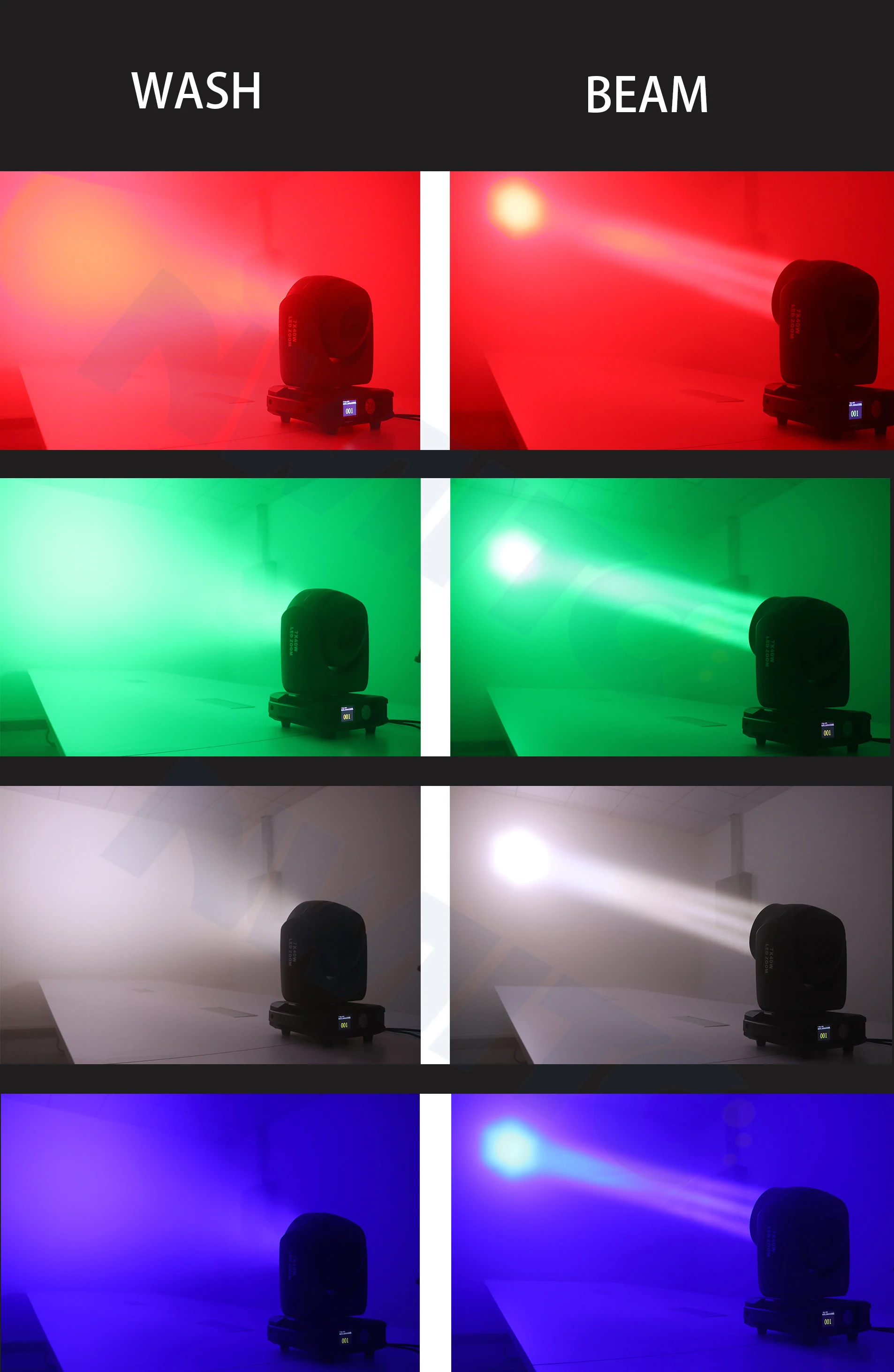 New Super 7x40w Pixel Zoom Beam Wash LED Moving Head Stage Light