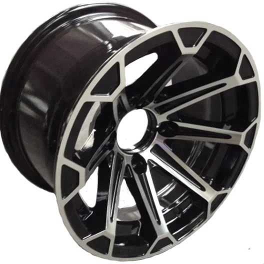 Cb 70cm 12 Inch Atv 4 Holes Black Machine Car Aluminium Alloy Wheels ...